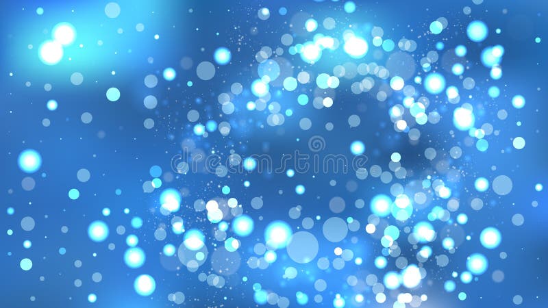 Abstract Blue Defocused Lights Background Graphic Stock Vector ...