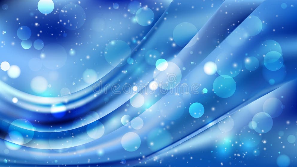 Abstract Blue Defocused Lights Background Image Stock Vector ...