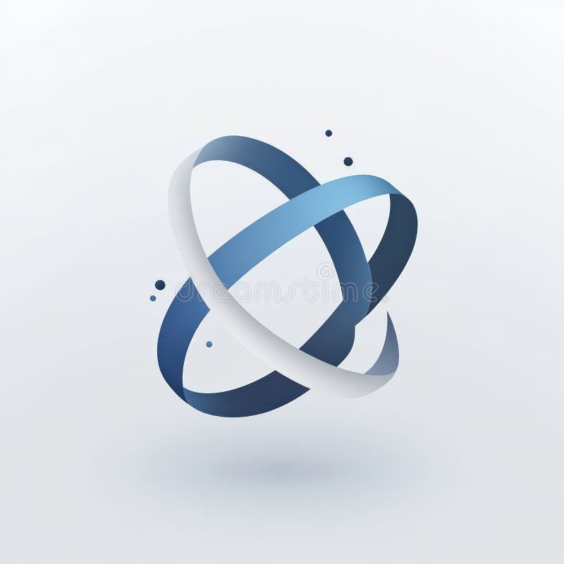 Abstract Blue Designs with Dynamic Curves and Floating Circles Stock ...