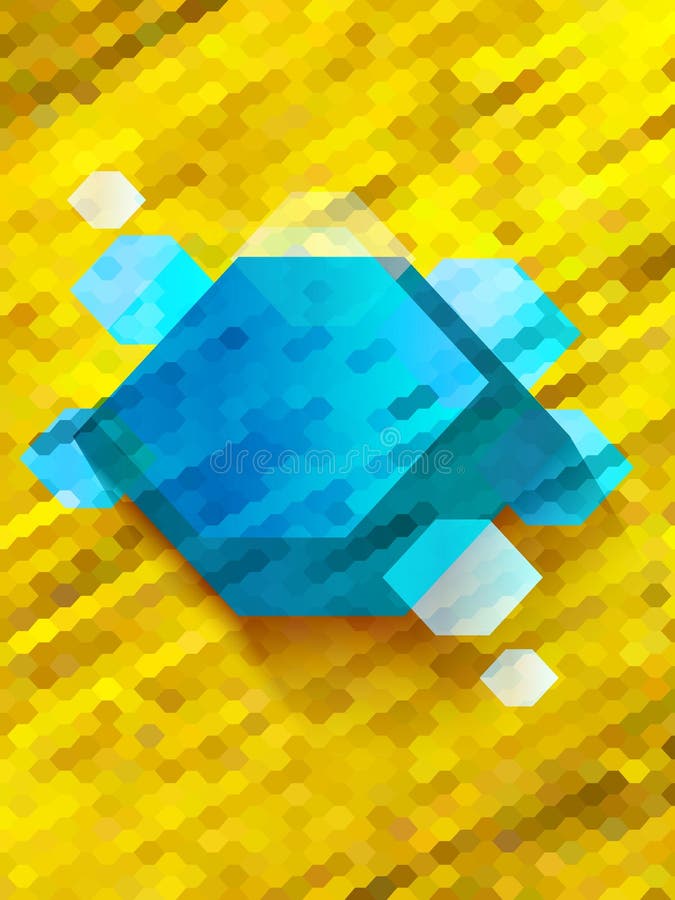 Diamond Yellow and Red Background, Abstract Image Stock Illustration ...