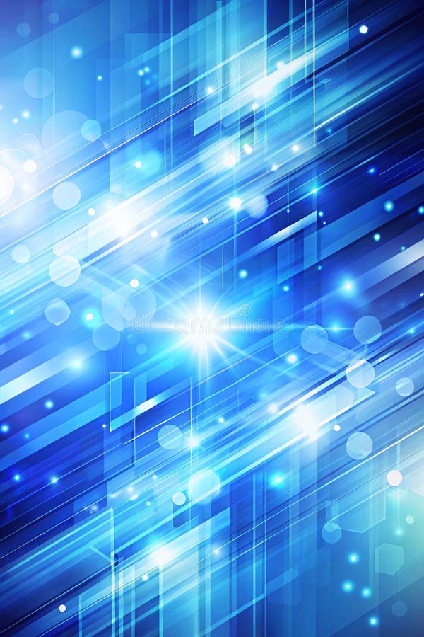 Abstract Blue Digital Background Stock Illustration - Illustration of ...