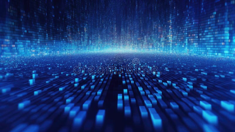 Abstract Blue Digital Background. Big Data Visualization. Science ... Abstract Blue Digital Background. Big Data Visualization. Science ...