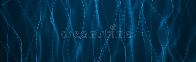Abstract Blue Digital Background. Big Data Visualization. Science ...