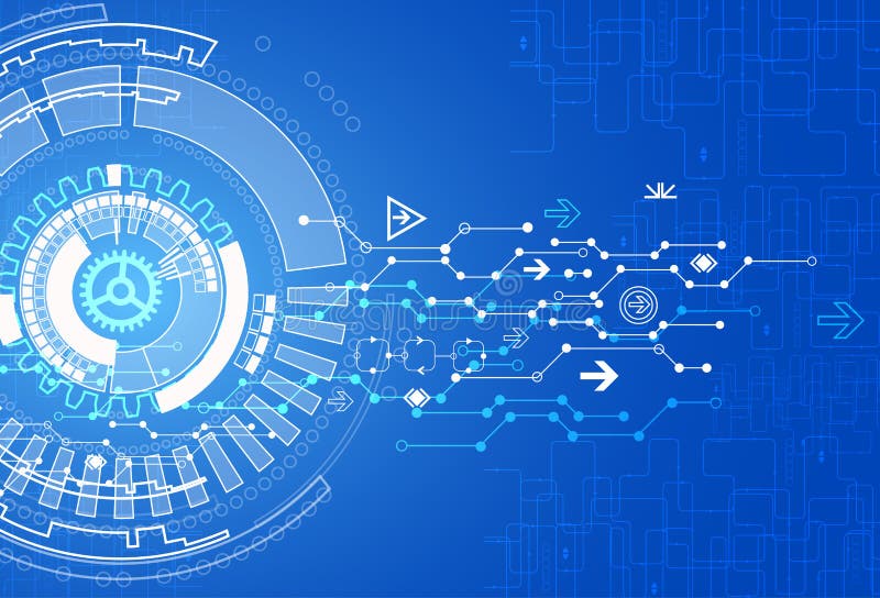 Abstract Blue Business Science or Technology Background. Stock ...