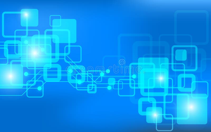 Abstract Blue Digital Smooth Communication Concept Stock Vector ...