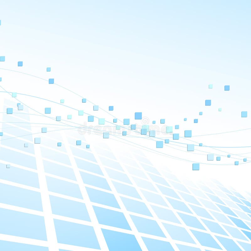 Abstract Blue Digital Wind Background Stock Vector - Illustration of ...