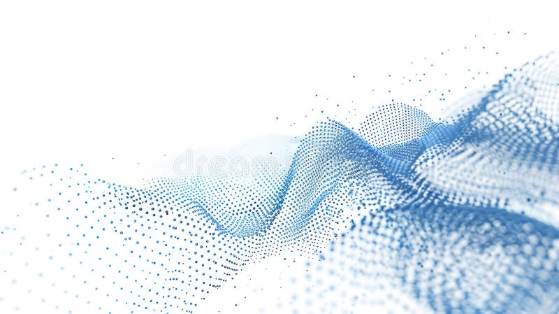 Abstract Blue Dot Particle Design Stock Photo - Image of structure ...