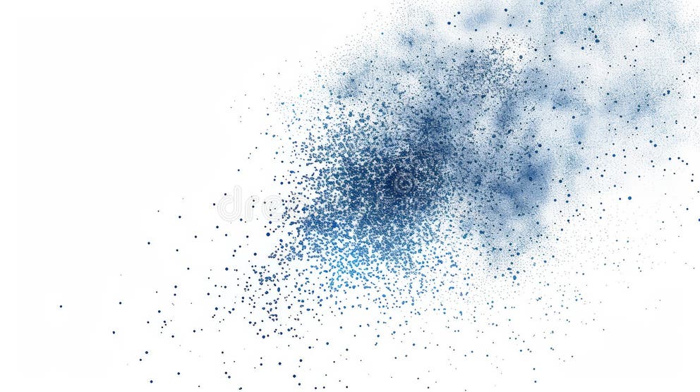 Abstract Blue Dot Particle Design Stock Image - Image of clean, space ...