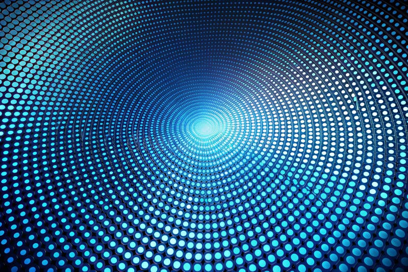 Abstract Blue Dots Deep in Illustration Stock Illustration ...