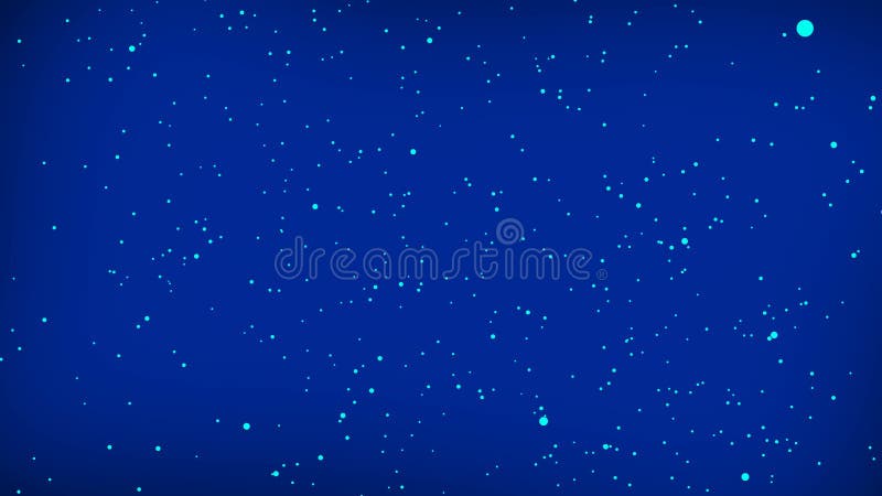 Abstract Blue Dots is Random Moving Animation with Blue Background ...