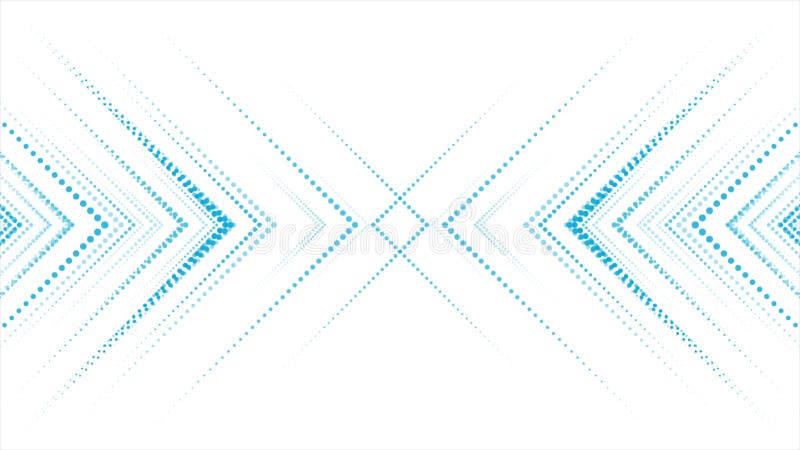 Abstract Blue Dotted Arrows Geometric Tech Motion Background Stock ...