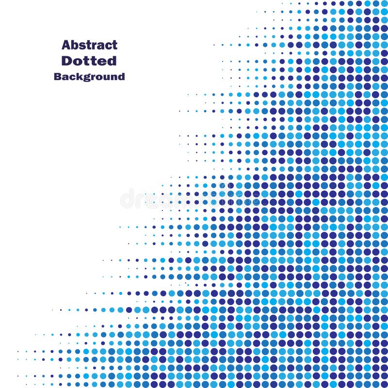 Abstract Blue Dotted Background. Halftone. Vector Illustration. Stock ... Abstract Blue Dotted Background. Halftone. Vector Illustration. Stock ...