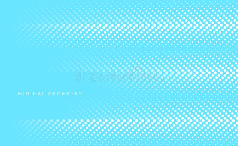 Abstract Blue Dotted Pattern Geometric Background Stock Vector ...