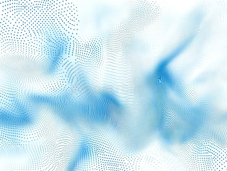 Abstract Blue Dotted Wave Pattern Background Texture Stock Illustration ...