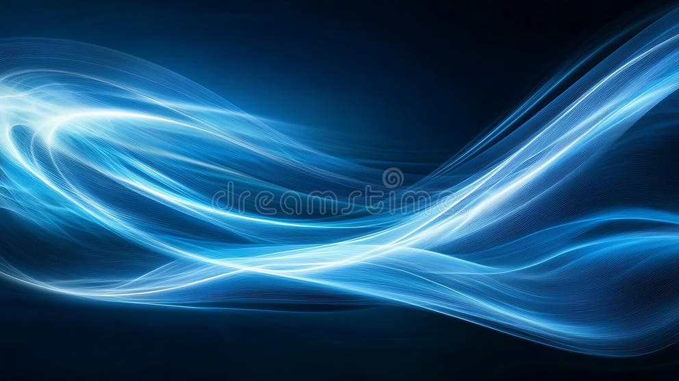 Abstract Blue Dynamic Waves Stock Image - Image of creative, wallpaper ...