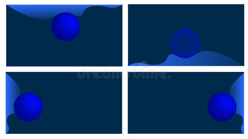 Abstract Blue Earth Background for Presentation Stock Vector ...