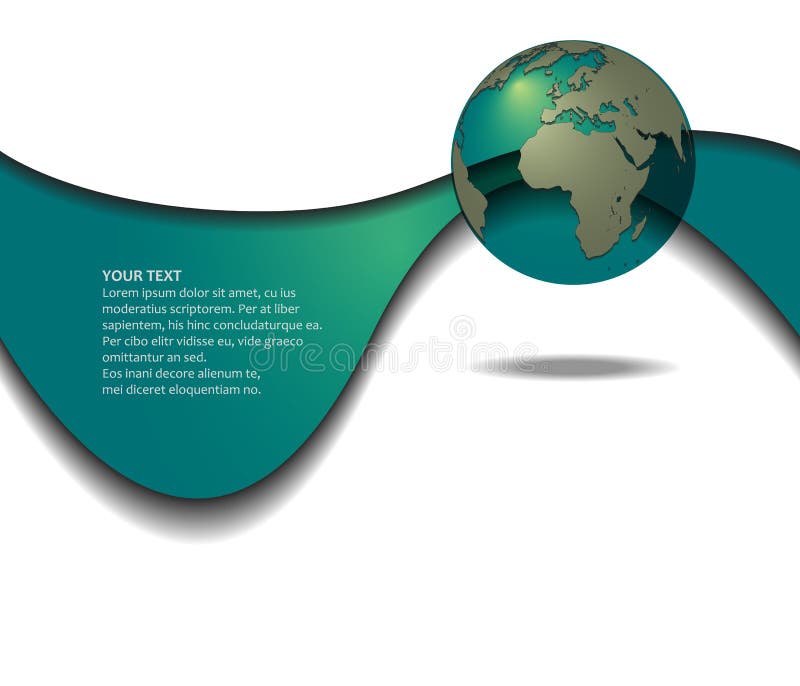 Abstract blue earth stock vector. Illustration of background - 31418574