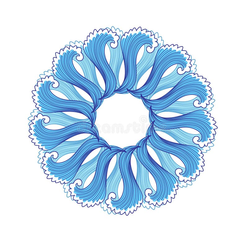 Abstract blue element stock vector. Illustration of twisted - 75815275