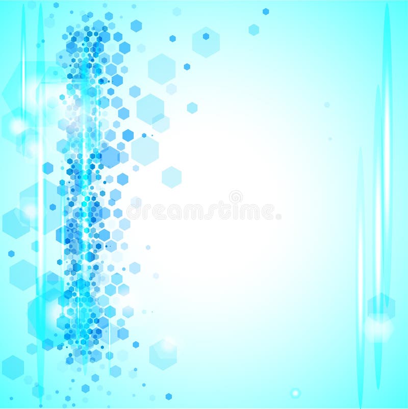 Abstract blue elements stock illustration. Illustration of motion ...