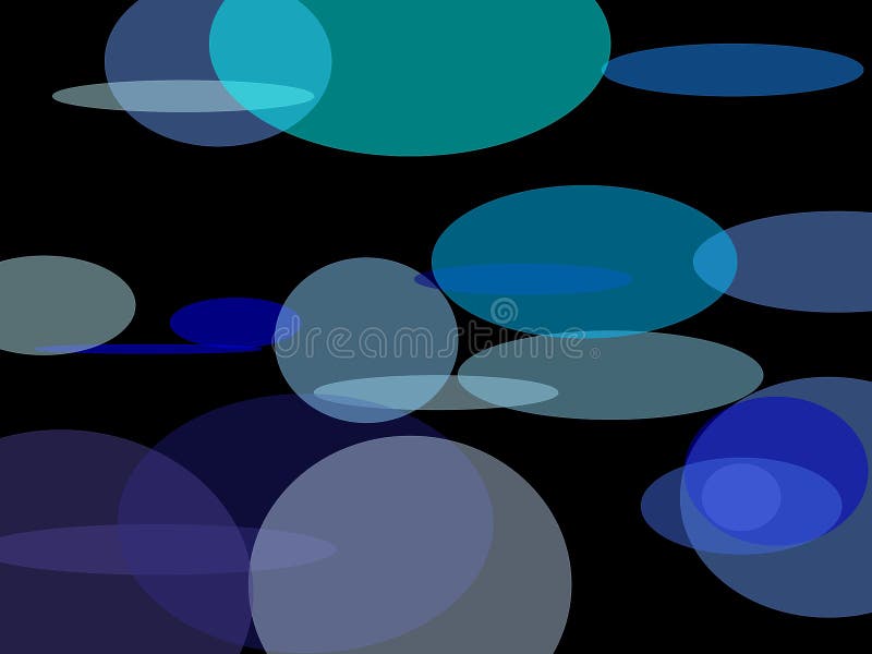 Abstract Blue Ellipses Illustration Background Stock Illustration ...