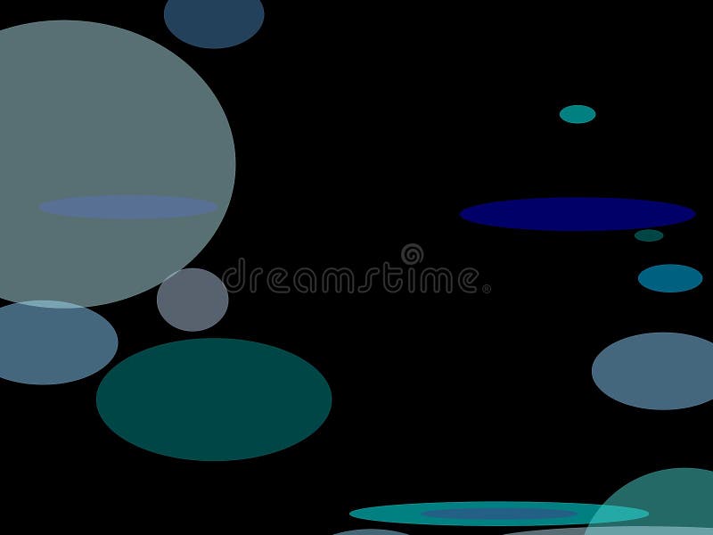 Abstract Blue Ellipses Illustration Background Stock Illustration ...