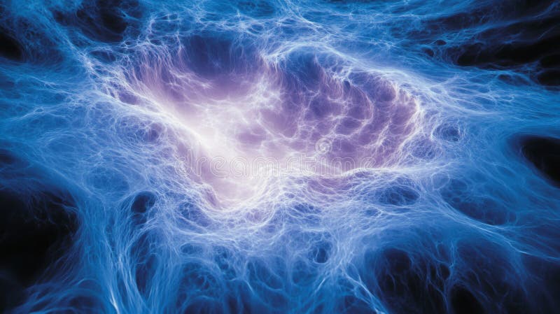 Abstract Blue Energy Background with Light and Network Texture Stock ...