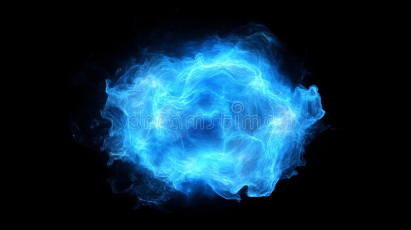 Abstract Blue Energy Glow Abstract Background Stock Illustration ...