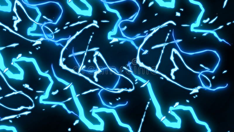 Abstract Blue Energy Light Strings or Waves Background Stock ...