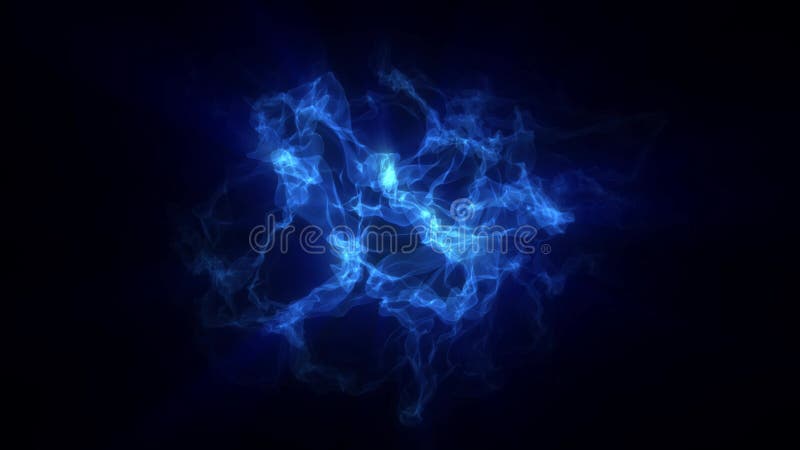 Blue Energy Abstract Swirling Curved Swirl Lines of Glowing Bright ...