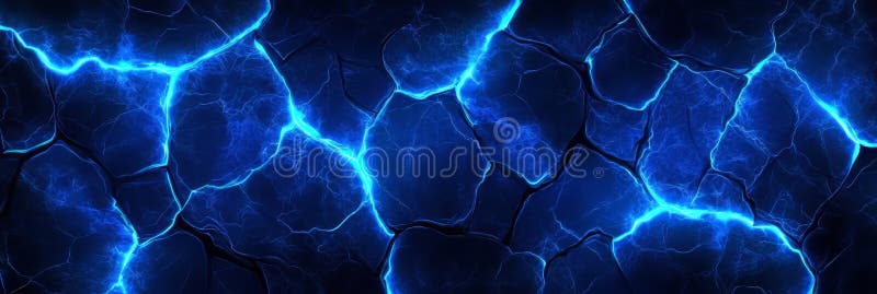 Abstract Blue Energy Network Plasma or Electricity Texture Flowing ...