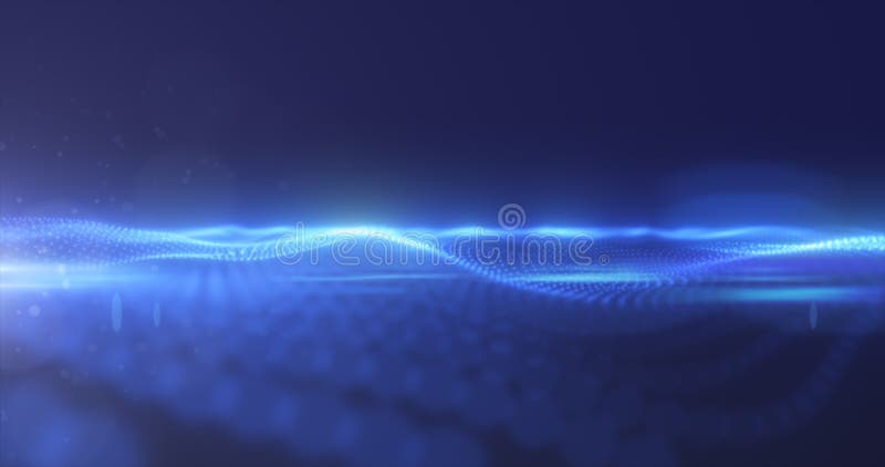 Abstract Blue Energy Surface with Magic Waves from Particles and Dots ...