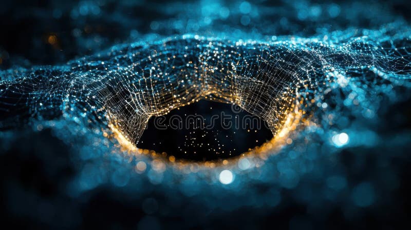 Abstract Blue Energy Vortex Stock Illustration - Illustration of ...