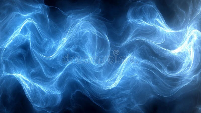 Abstract Blue Energy Wave Background Stock Illustration - Illustration ...