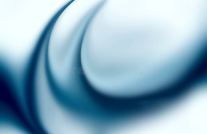 Abstract Blue Energy Wave on White Background. Stock Illustration ...