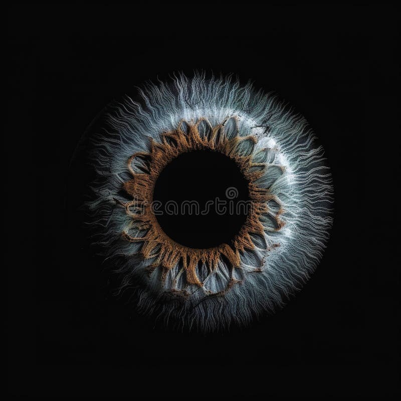 Abstract Blue Eye with Space. an Human Eye on Black Background Stock ...