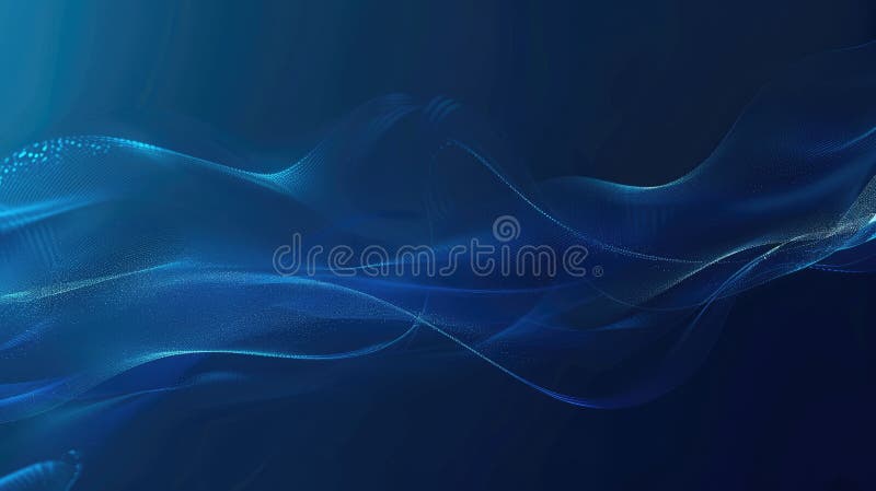 Abstract Blue Fabric with Flowing Patterns. Textural Photo for Fabric ...