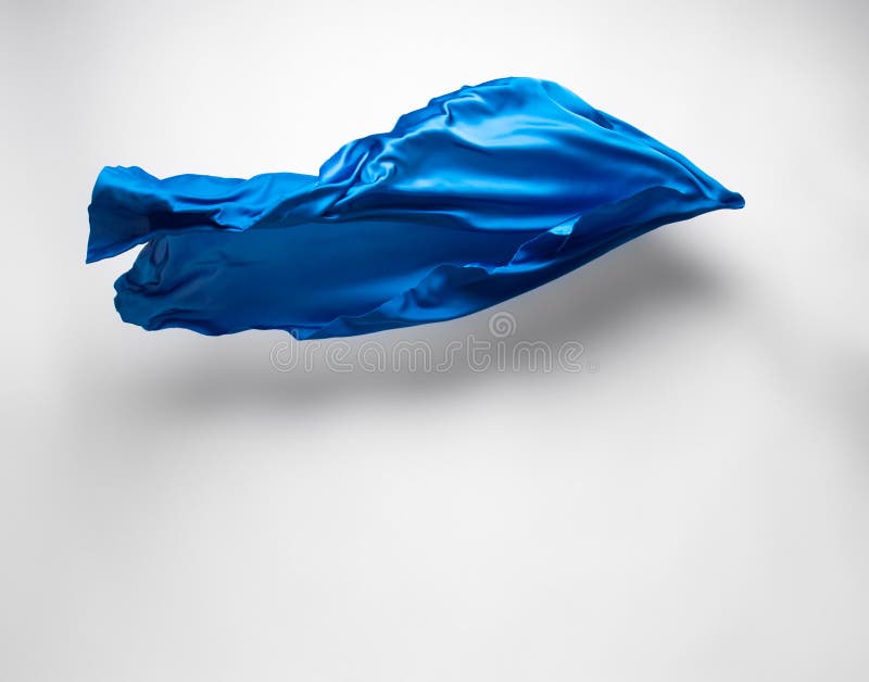 Abstract Blue Fabric in Motion Stock Photo - Image of silk, elegance ...