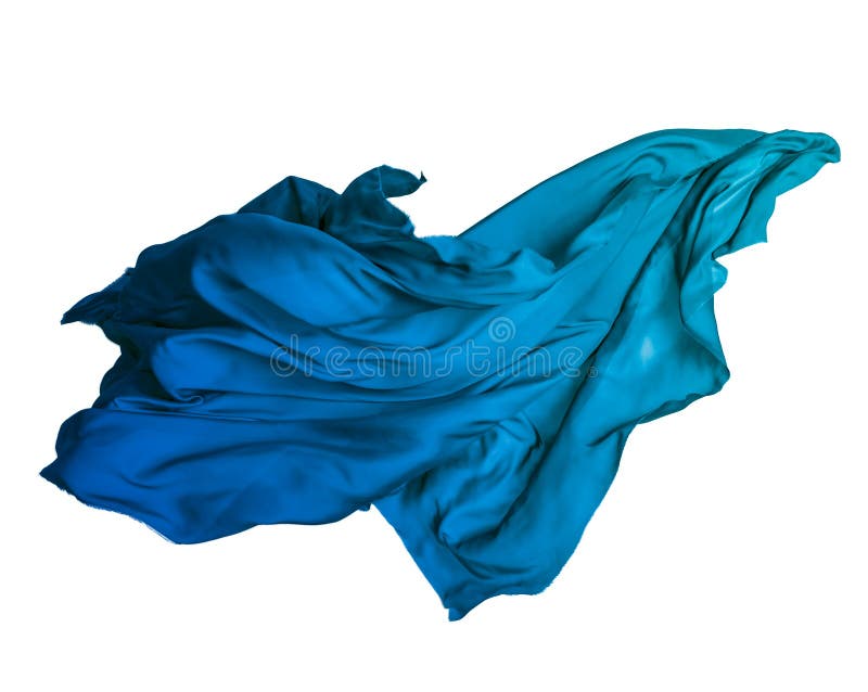 Abstract Blue Fabric in Motion Stock Photo - Image of concept, abstract ...