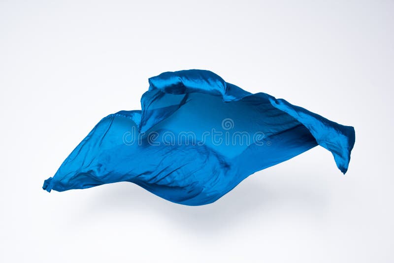 Fabric Cloth Flowing on Wind Stock Photo - Image of material, cloth ...