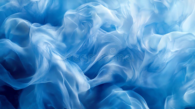 Abstract Blue Fabric Texture Draped Silk Chiffon Background Stock ...