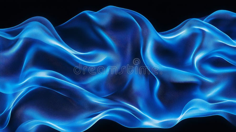 Abstract Blue Fabric Texture with Soft Flowing Waves a Captivating ...