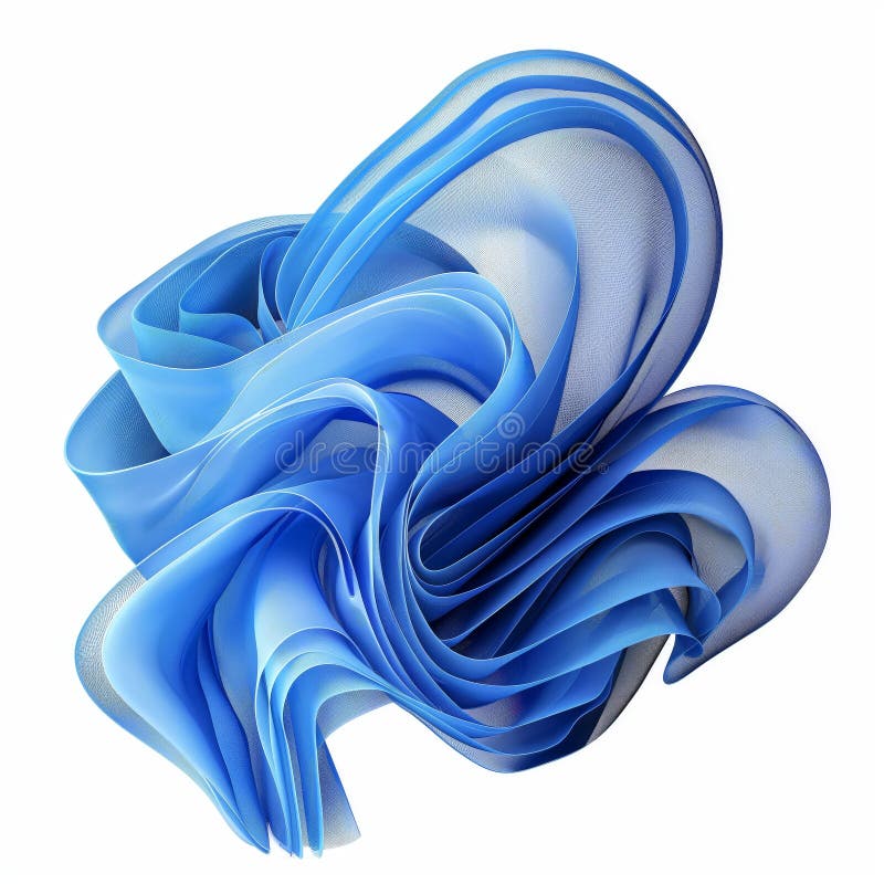 Abstract Blue Fabric Twirl stock image. Image of decorative - 314937021