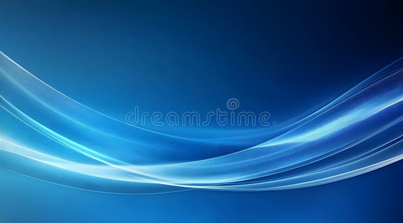 Abstract Blue Fabric Waves with Smooth Flowing Texture Modern 3D Design ...