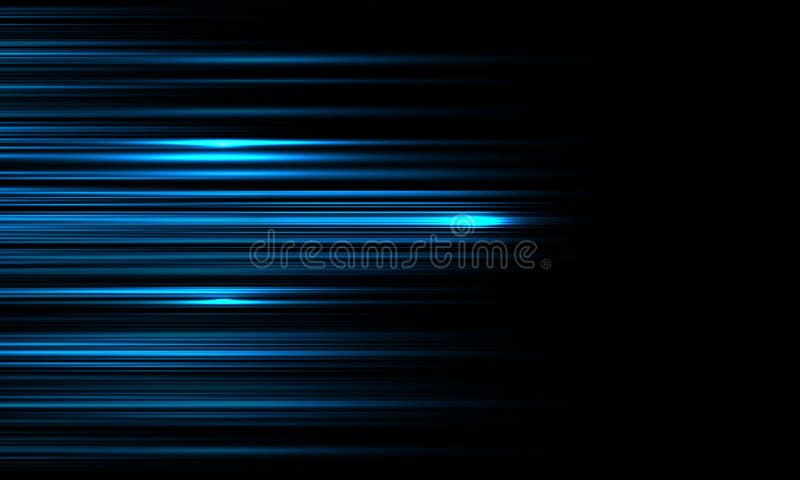 Abstract Blue Fast High Speed Light Movement Technology Futuristic ...