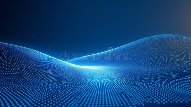 Abstract Blue Financial Graph Background with Dotted Lines in ...