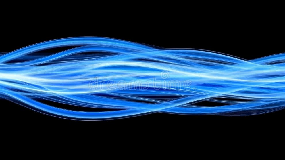 Abstract Blue Fire Background, Vibrant Flames and Glowing Embers in a ...