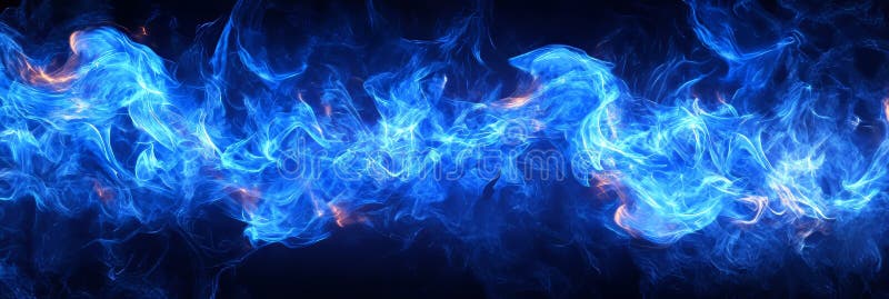 Abstract Blue Fire Flame Texture Background Design, Energy Concept ...