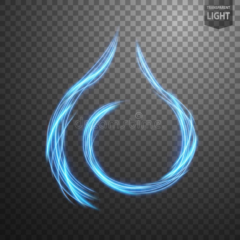 Abstract Fire Circle Light with a Transparent Background, Isolated and ...