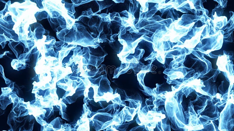 Blue Fire Flame Loop Animation Background Stock Footage - Video of film ...