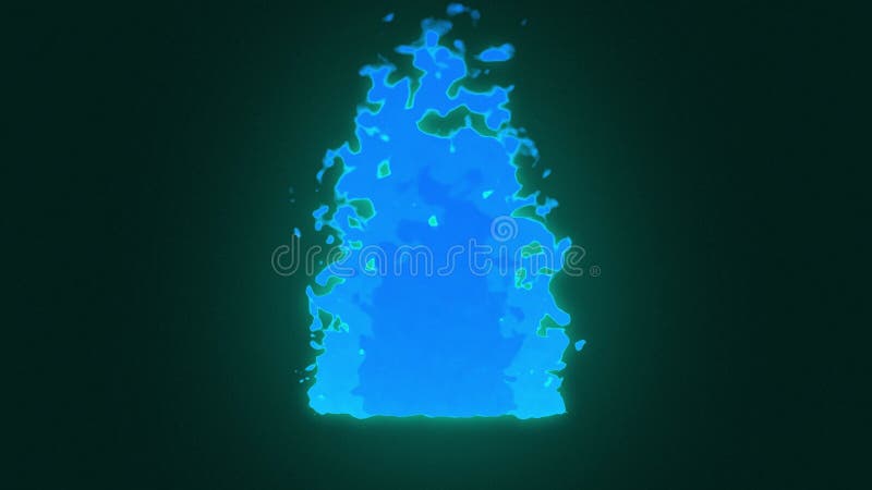 Abstract Blue Flames Dance upon a Dynamic Black Backdrop Stock Footage ...